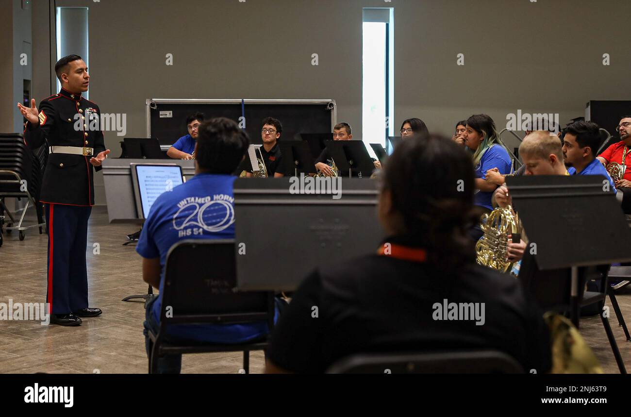 U.S. Marine Corps Staff Sgt. Sean Salazar, a musician placement ...