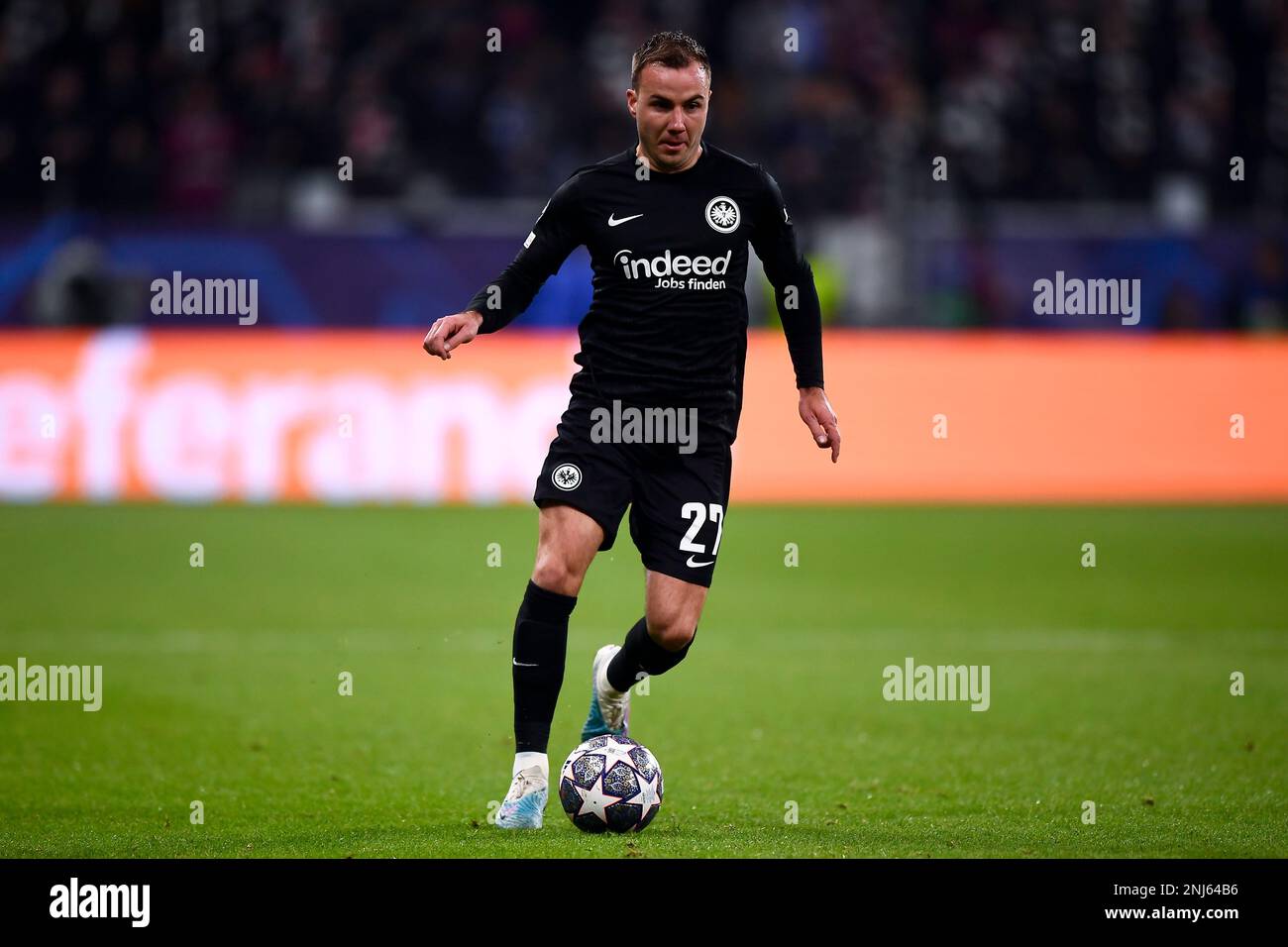 Frankfurt am Main, Germany. 21 February 2023. Mario Gotze of Eintracht ...