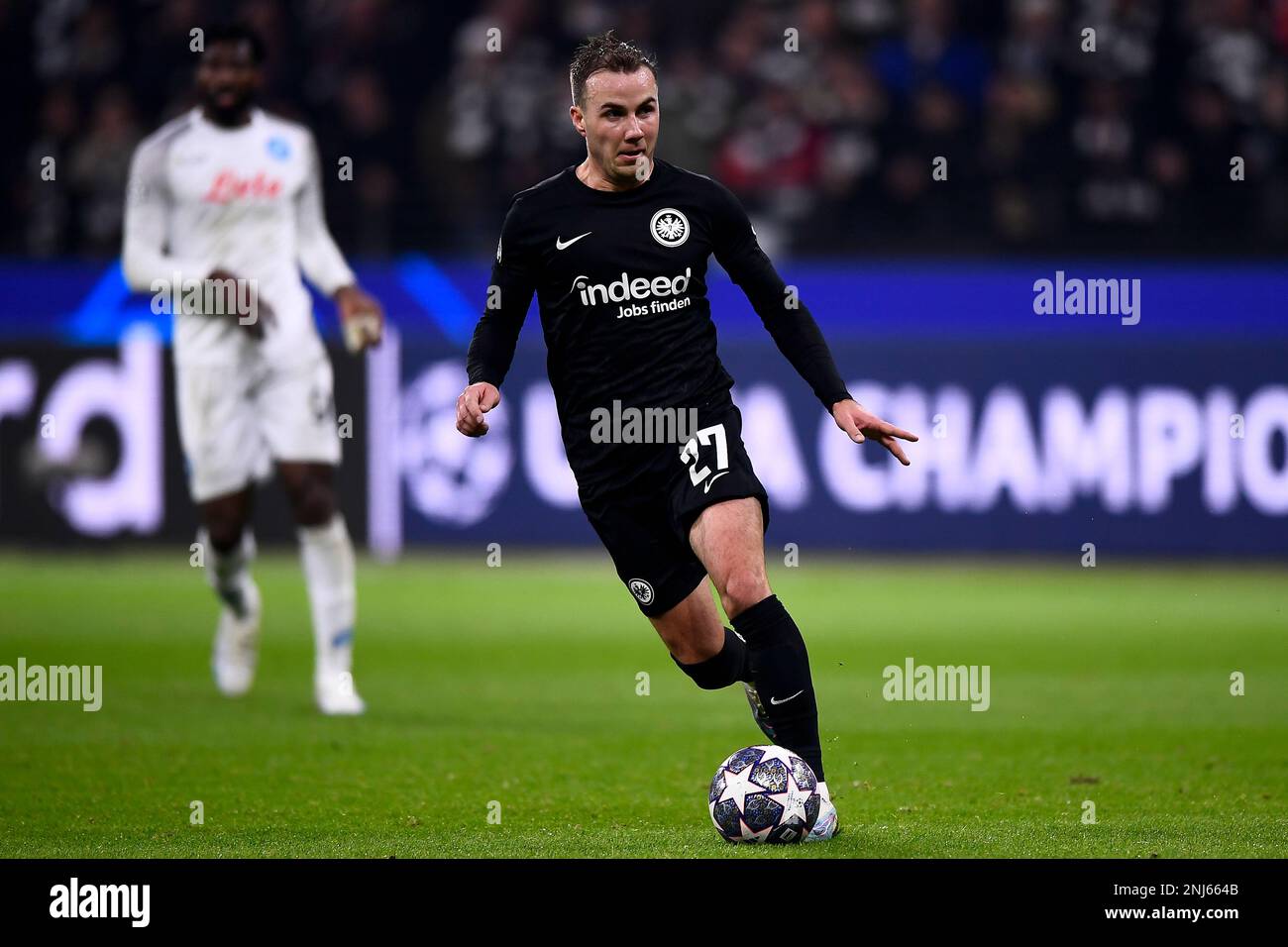 Frankfurt am Main, Germany. 21 February 2023. Mario Gotze of Eintracht ...