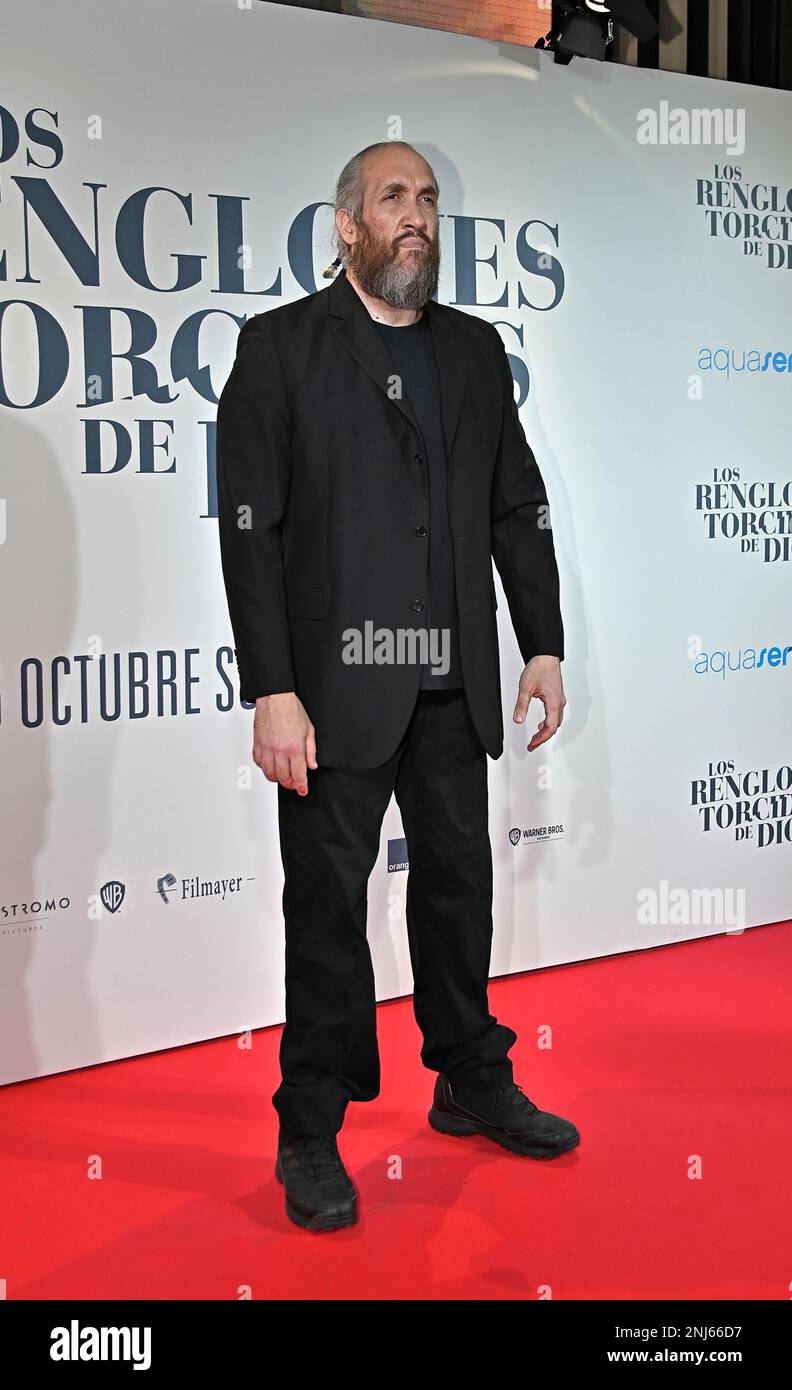 Francisco Javier Pastor attends the premiere of the film 'Los renglones ...