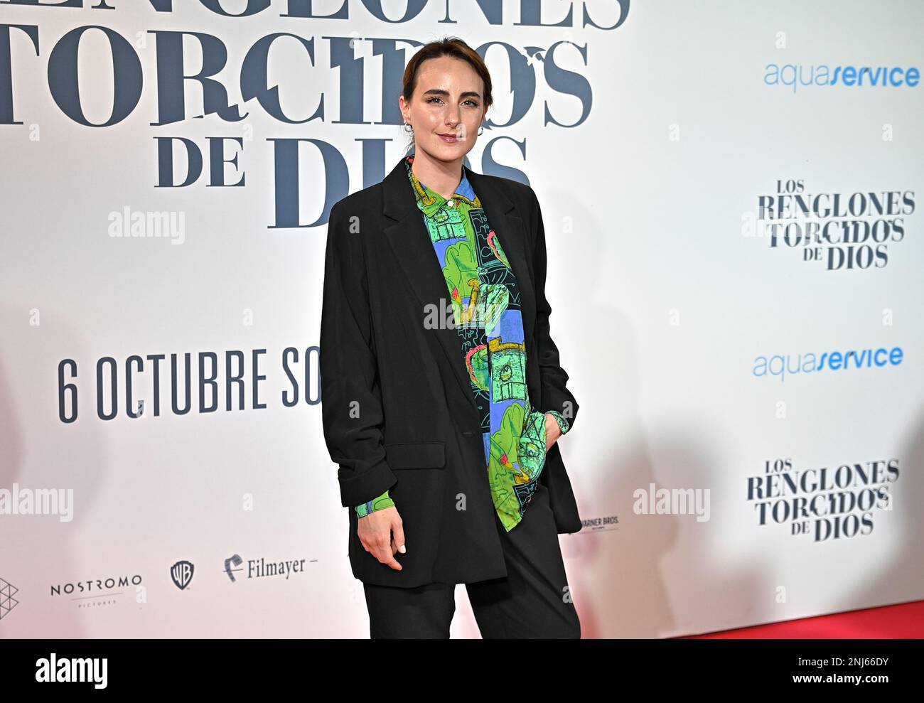 Emilia Lazo attends the premiere of the film 'Los renglones torcidos de ...