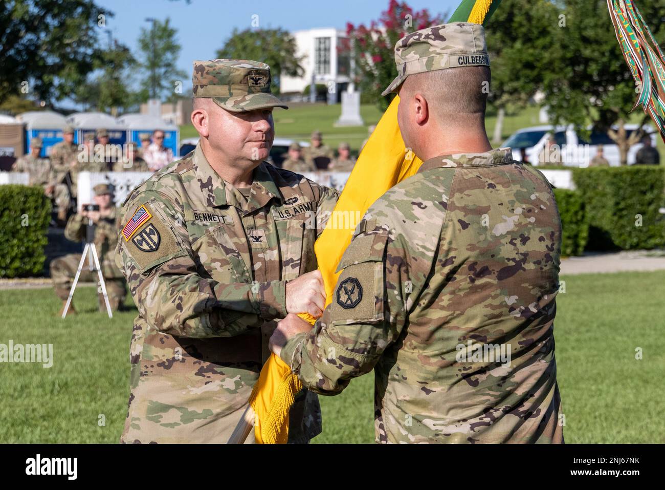 290th Military Police Brigade, U.S. Army Reserve, held a change of ...