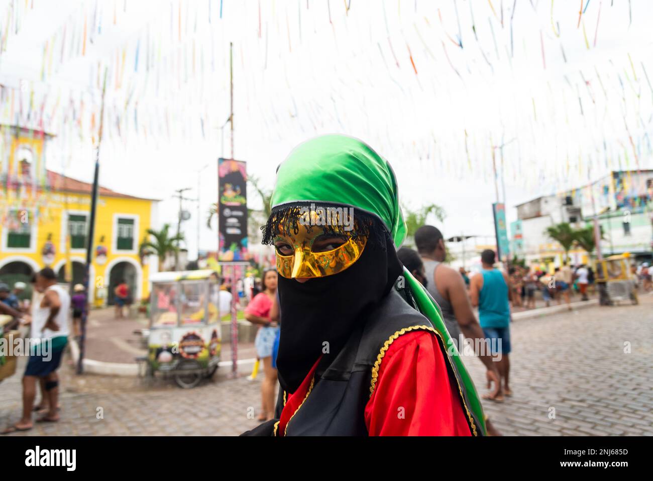 Maragogipe, Bahia, Brazil - February 20, 2023: Woman dressed as a gypsy ...