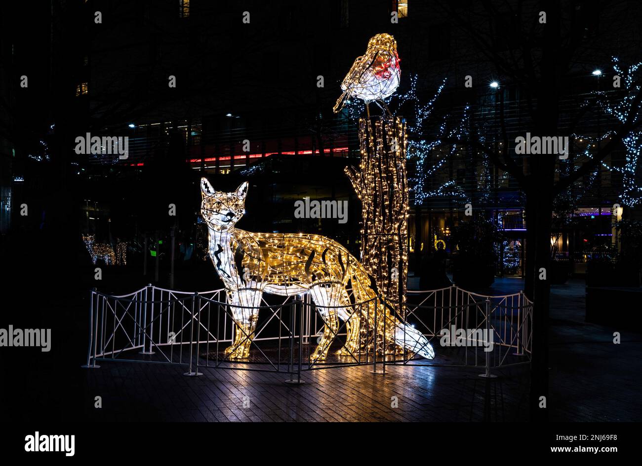 Fox and robin christmas hi-res stock photography and images - Alamy