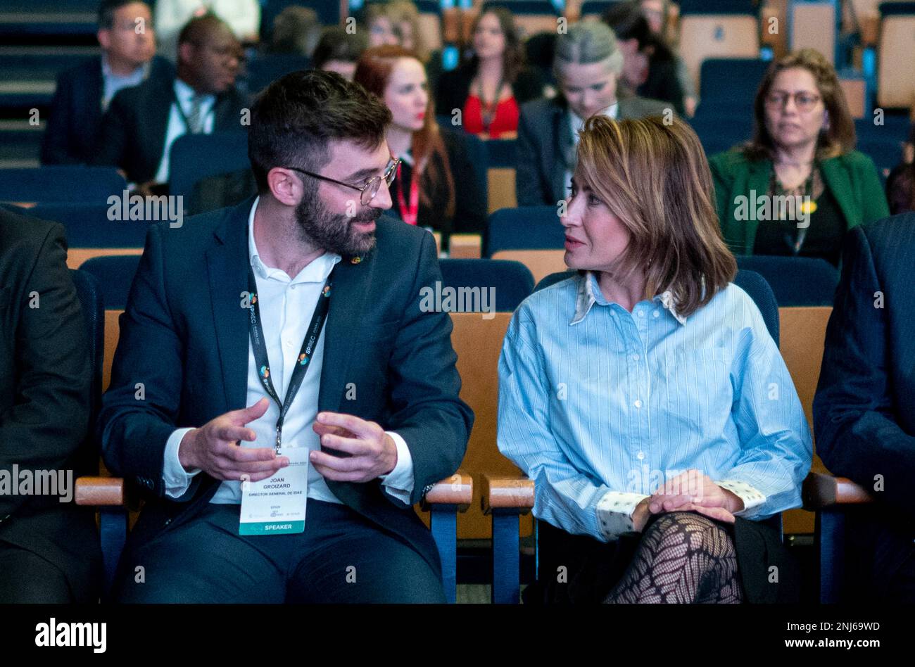 IDAE CEO, Joan Groizard, and the Minister of Transport, Mobility and ...