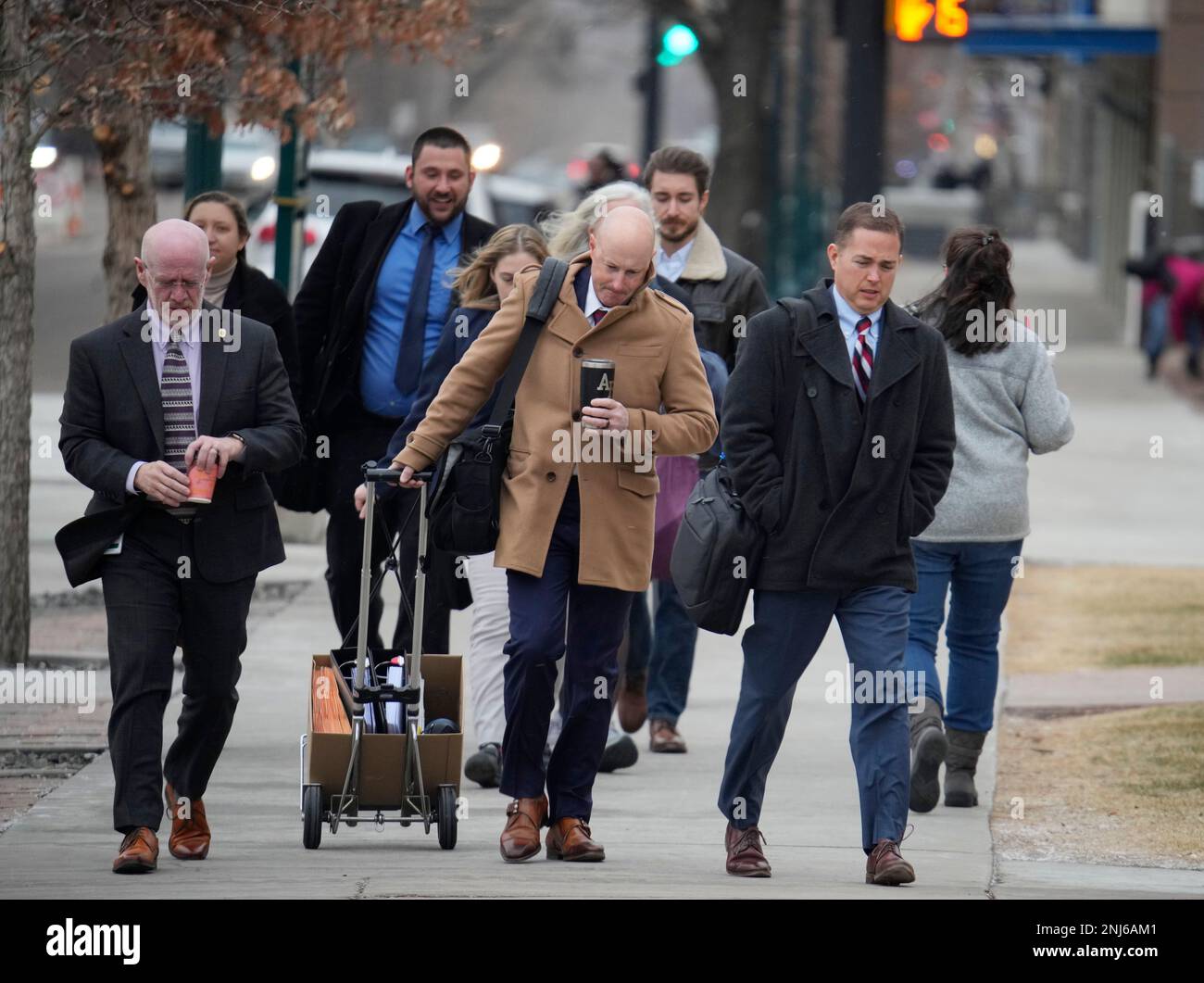 Michael J. Allen, front right, district attorney for Colorado's Fourth ...