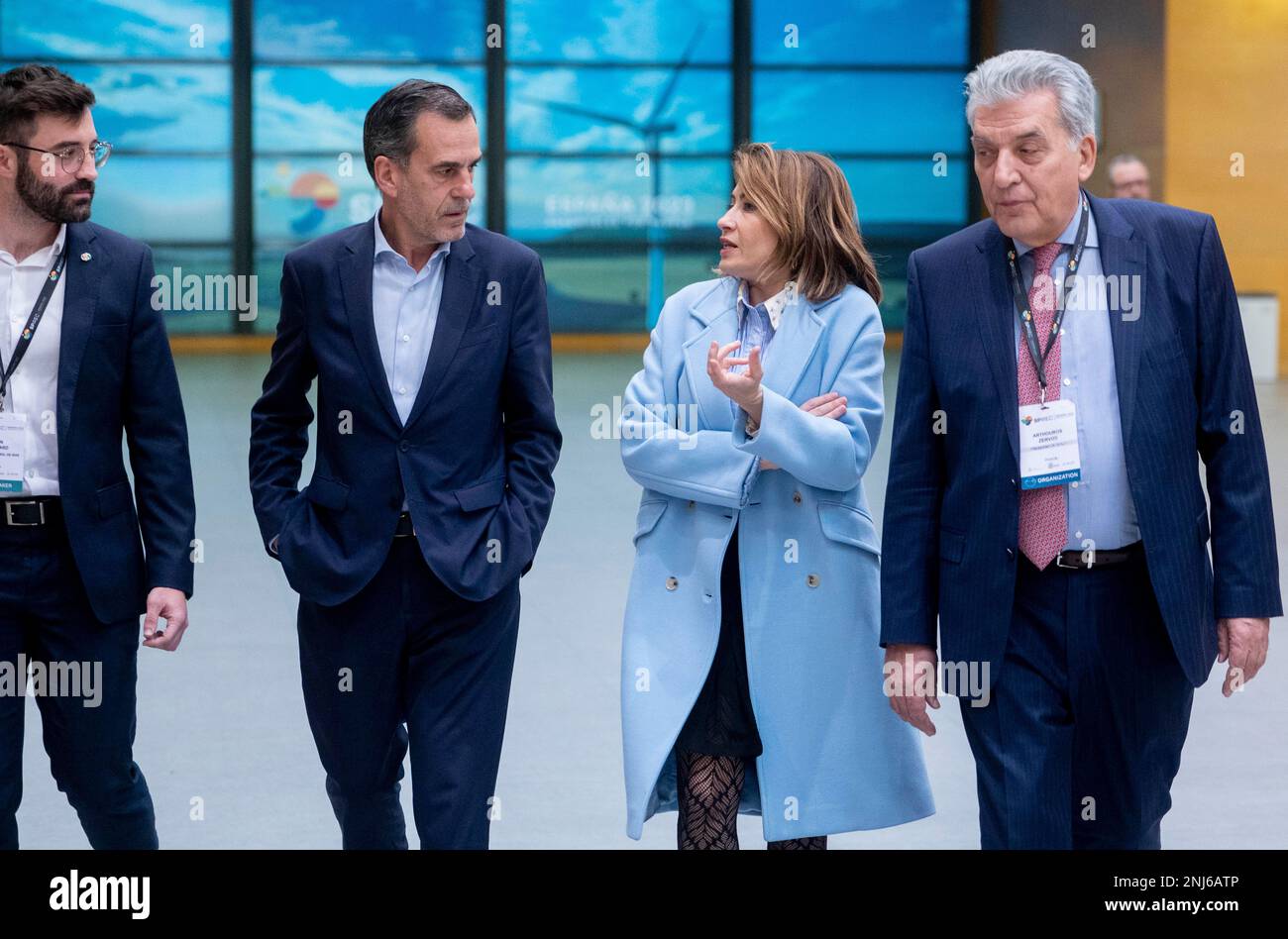 (L-R) IDAE CEO, Joan Groizard; IFEMA MADRID CEO, Juan Arrizabalaga ...