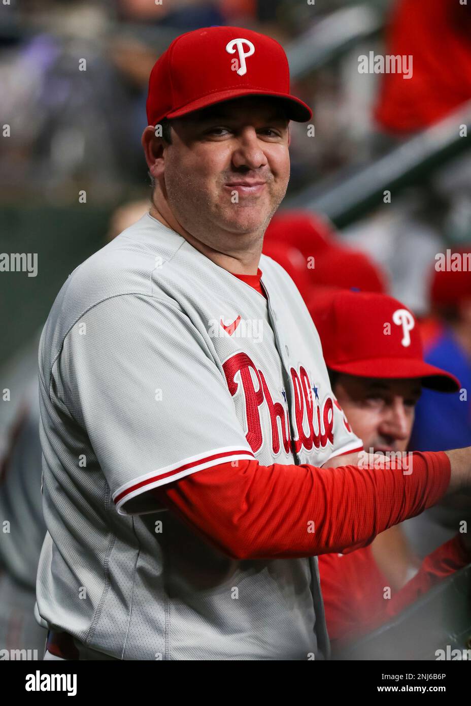 HOUSTON, TX - OCTOBER 04: Philadelphia Phillies bench coach Mike ...
