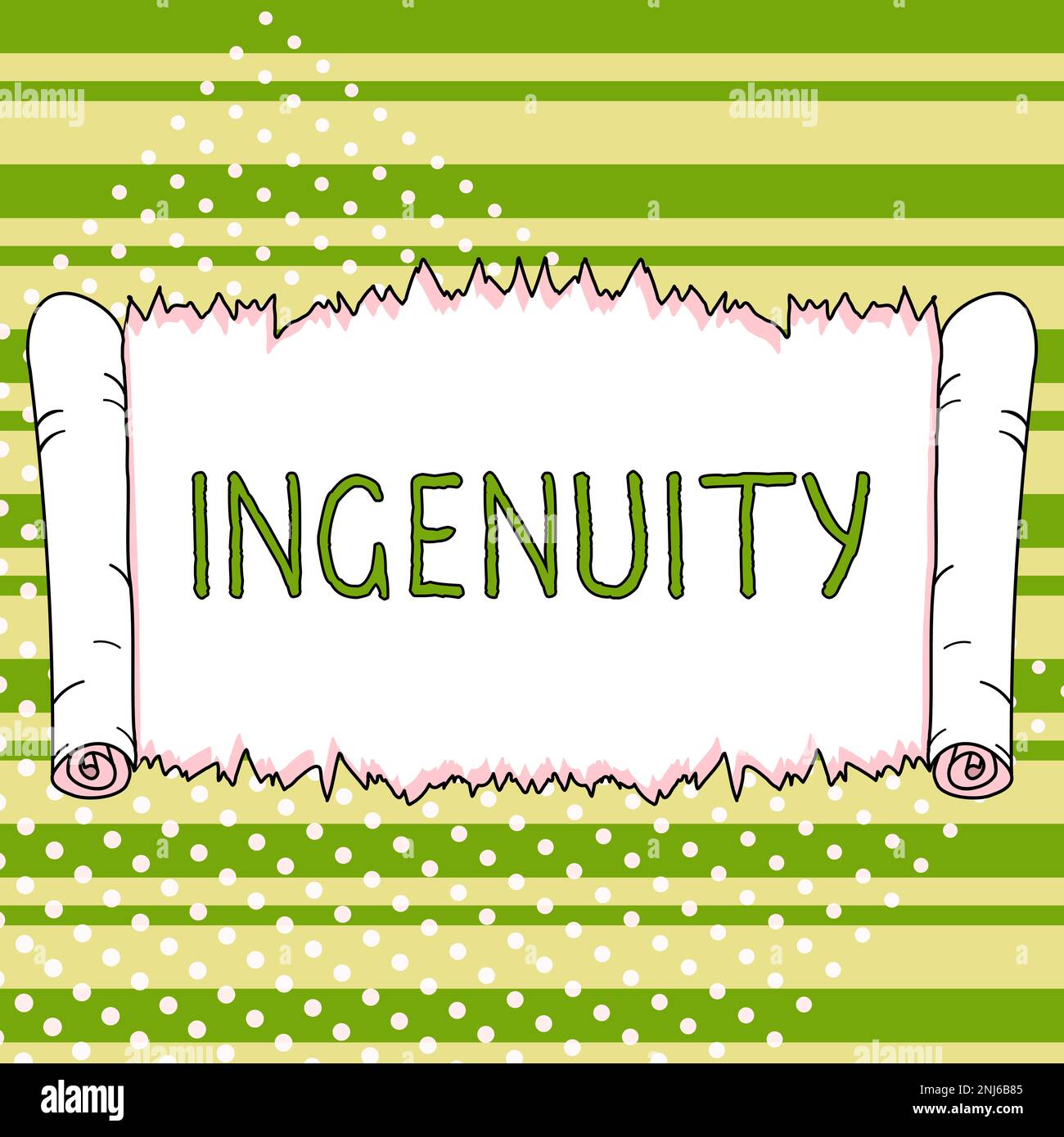 Conceptual display Ingenuity, Internet Concept the quality of being ...