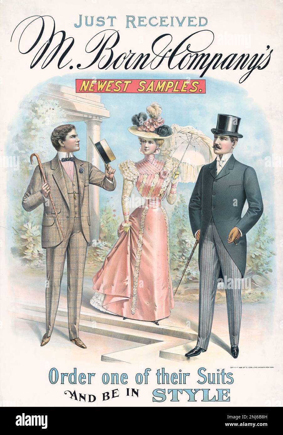 Victorian Advertising Illustrations Circa 1899 Stock Photo - Alamy
