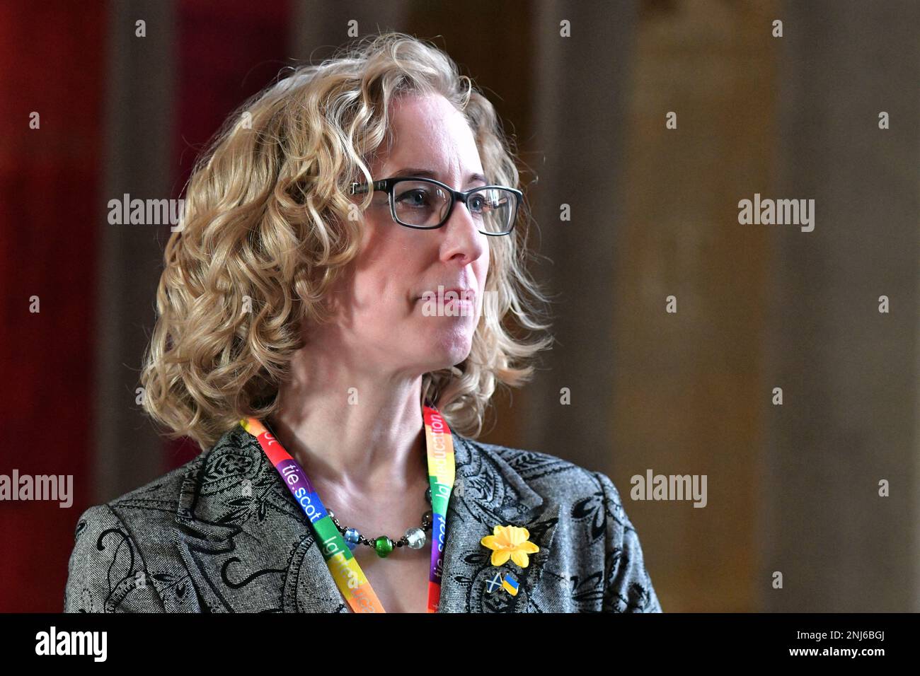 Edinburgh Scotland, UK 22 February 2023.Lorna Slater Scottish Green ...
