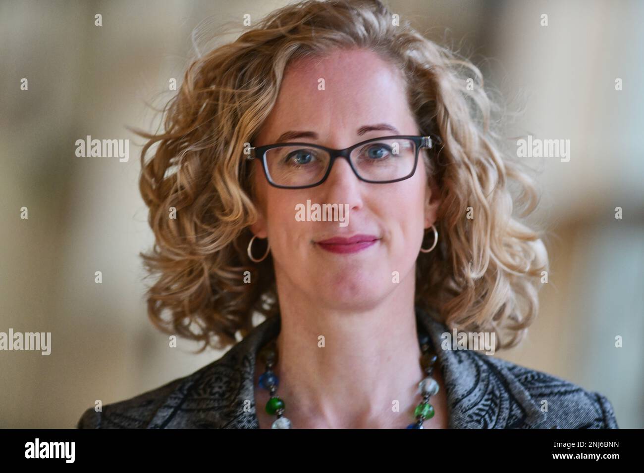 Edinburgh Scotland, UK 22 February 2023.Lorna Slater Scottish Green ...