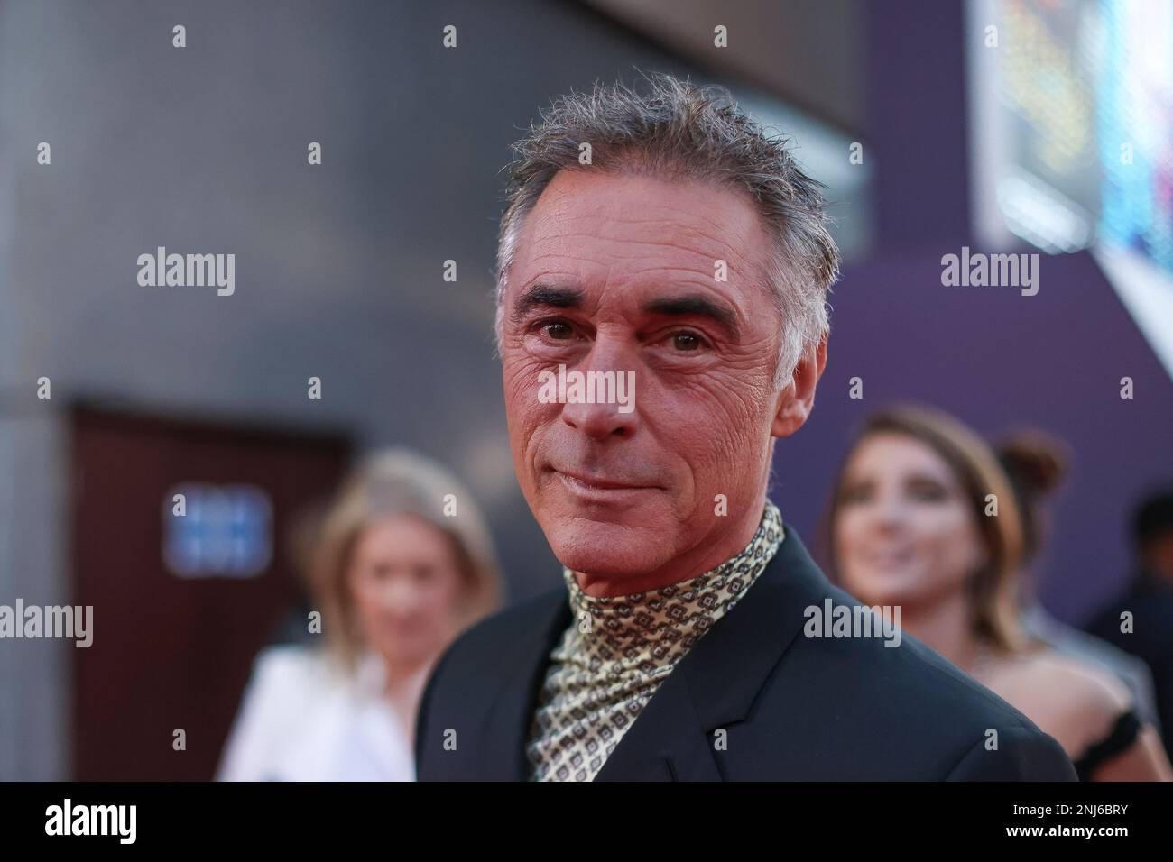 Greg Wise poses for photographers upon arrival for the premiere of the film 'Roald Dahl's ...