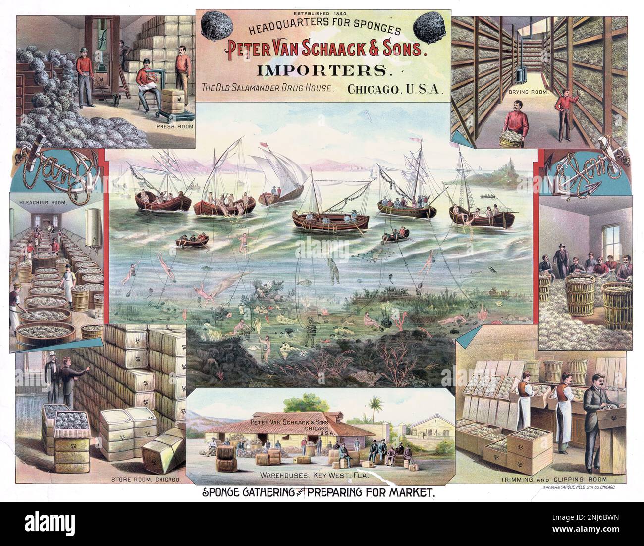 Victorian Advertising Illustrations Circa 1899 Stock Photo - Alamy
