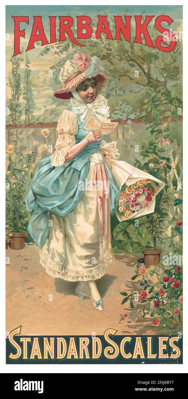 Victorian Advertising Illustrations Circa 1899 Stock Photo - Alamy