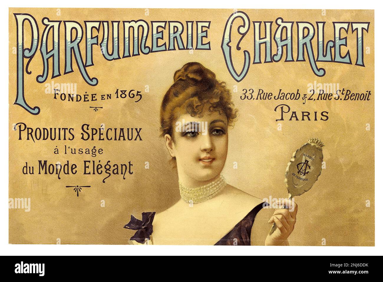 Victorian Advertising Illustration for beauty products, Circa 1899 ...