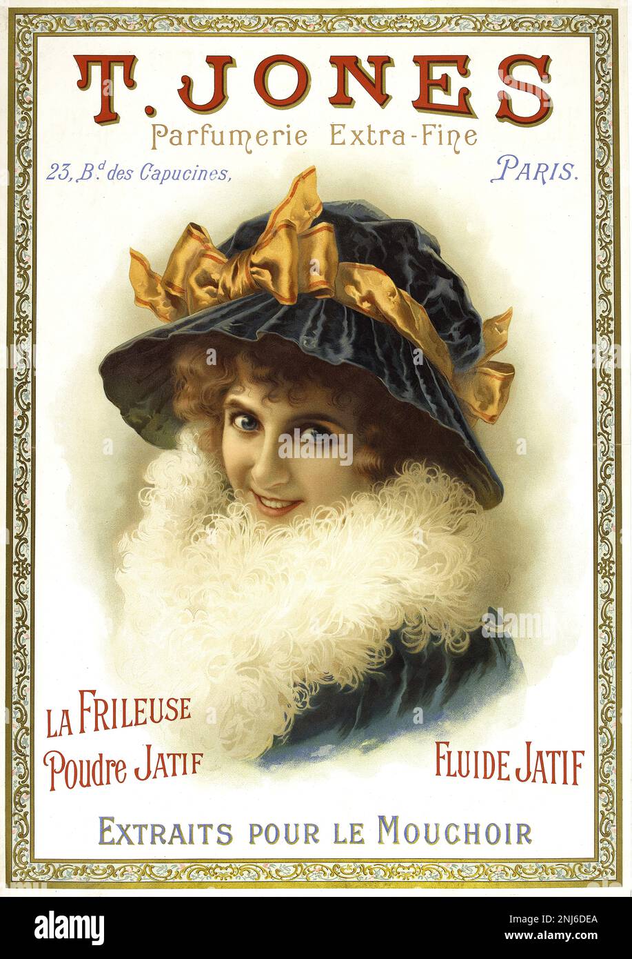 Victorian Advertising Illustration Stock Photo - Alamy