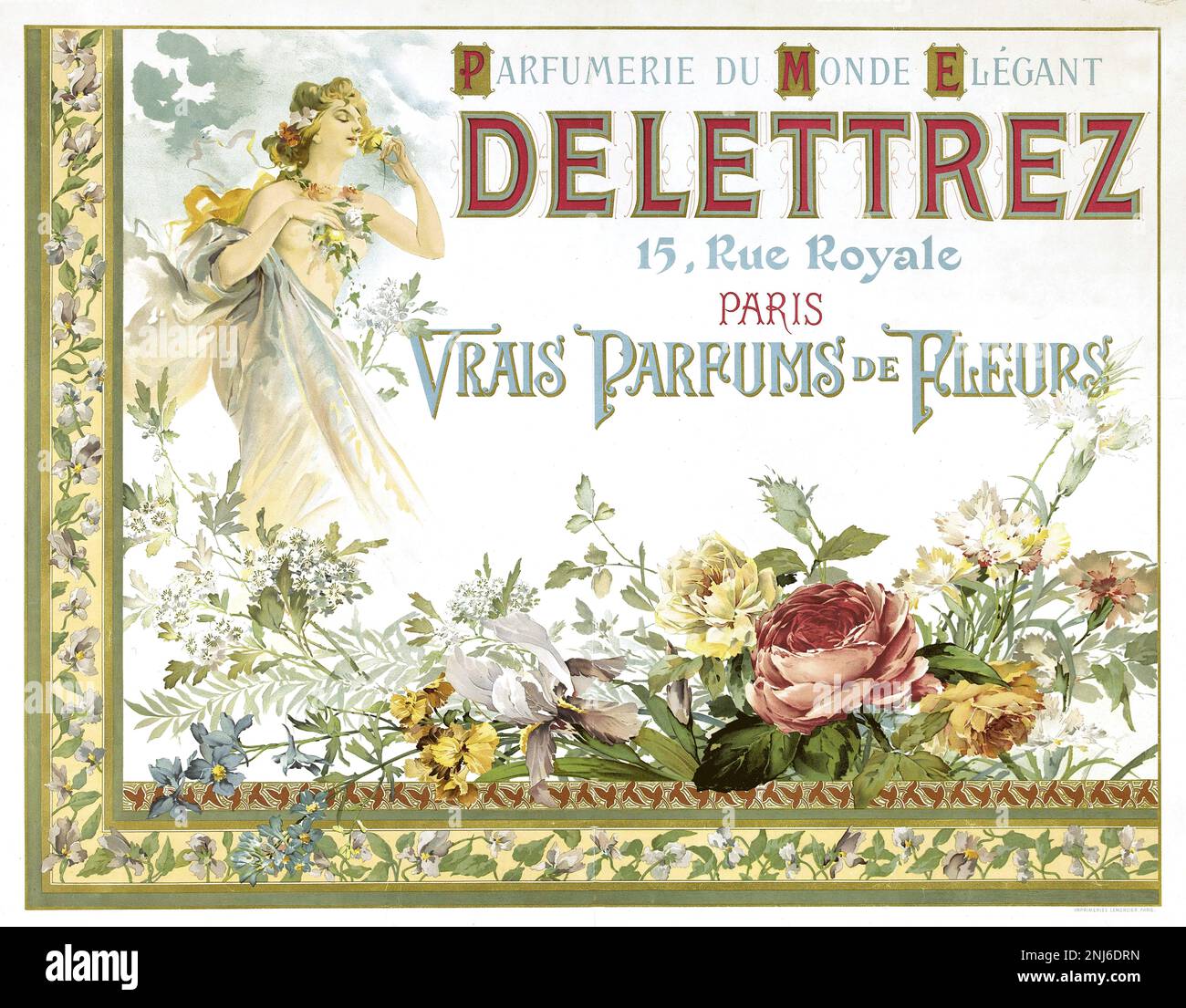 Victorian Advertising Illustration for beauty products, Circa 1899 ...