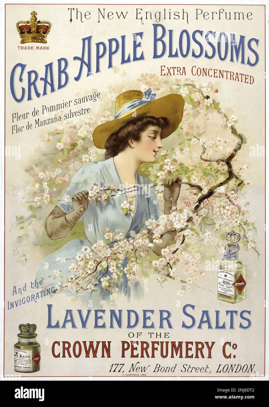 Victorian Advertising Illustration for beauty products, Circa 1899 ...