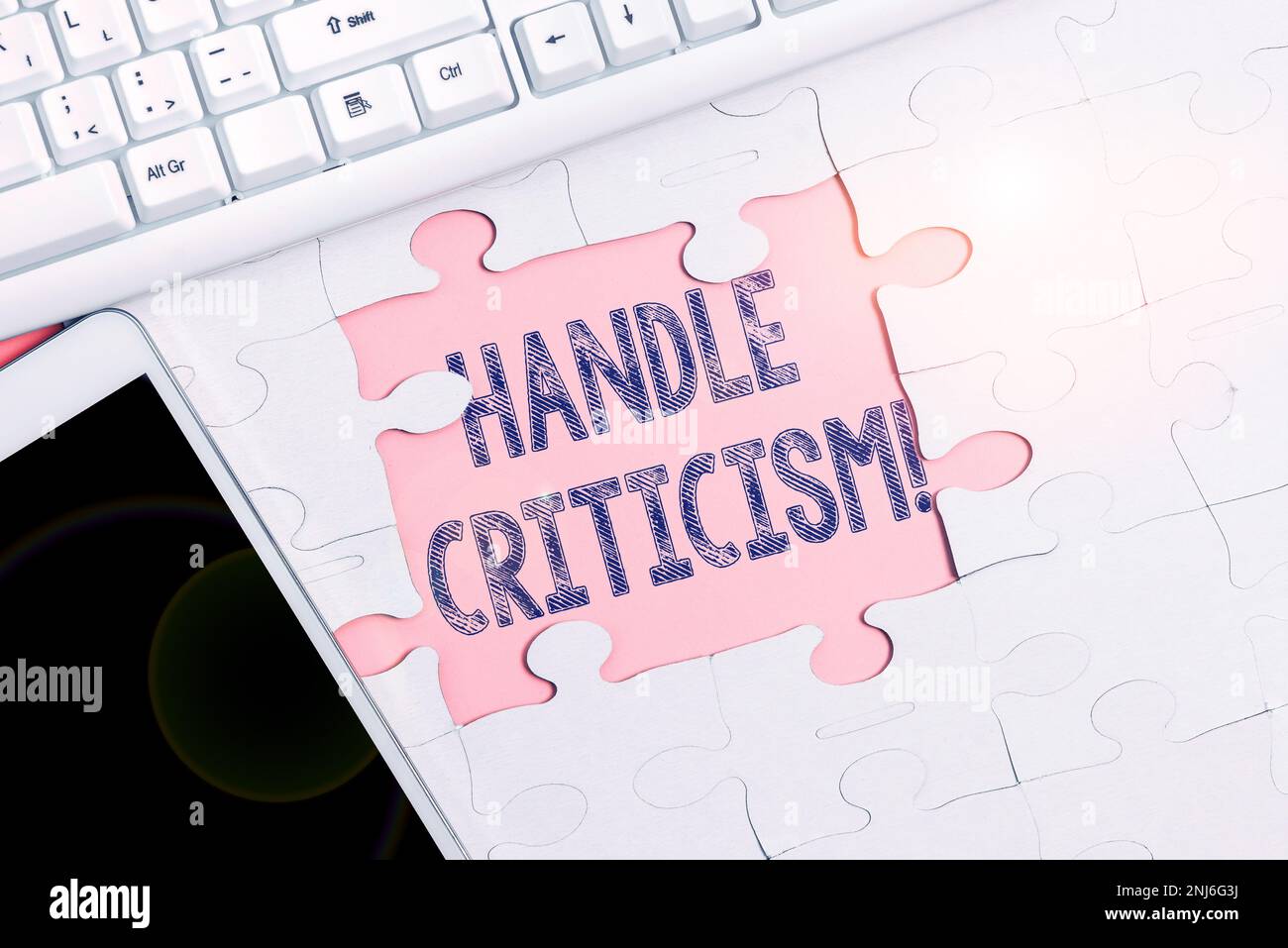Text sign showing Handle Criticism. Business showcase process of ...