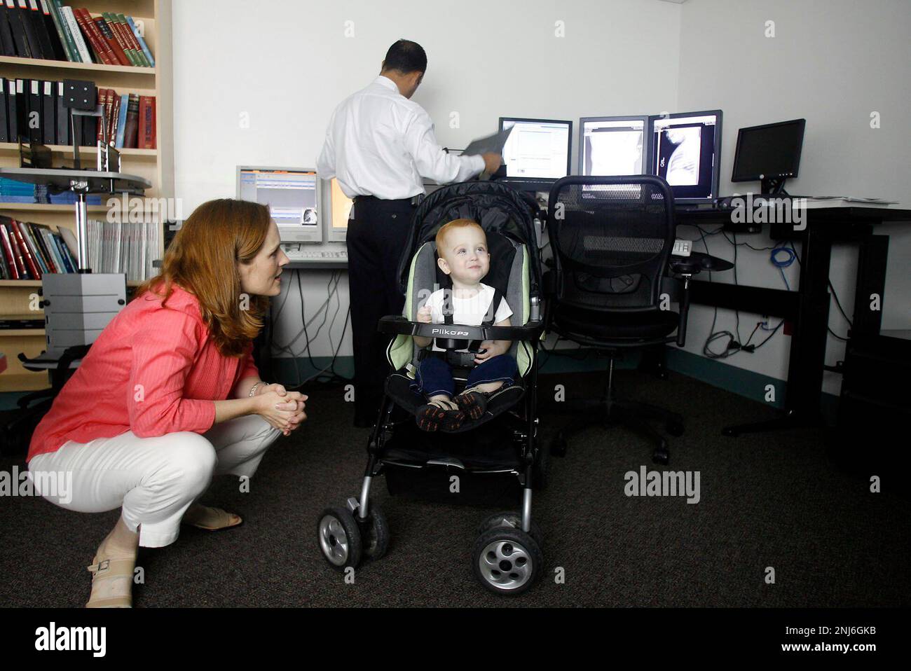 LIFESCIENCES10 009 jpg.JPG Elizabeth Simonetti waits for Dr. Fadi ...