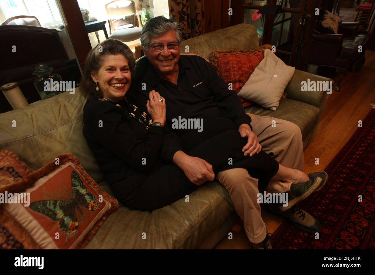 Janet and Luis Gutierrez on their couch in their Los Gatos home on ...