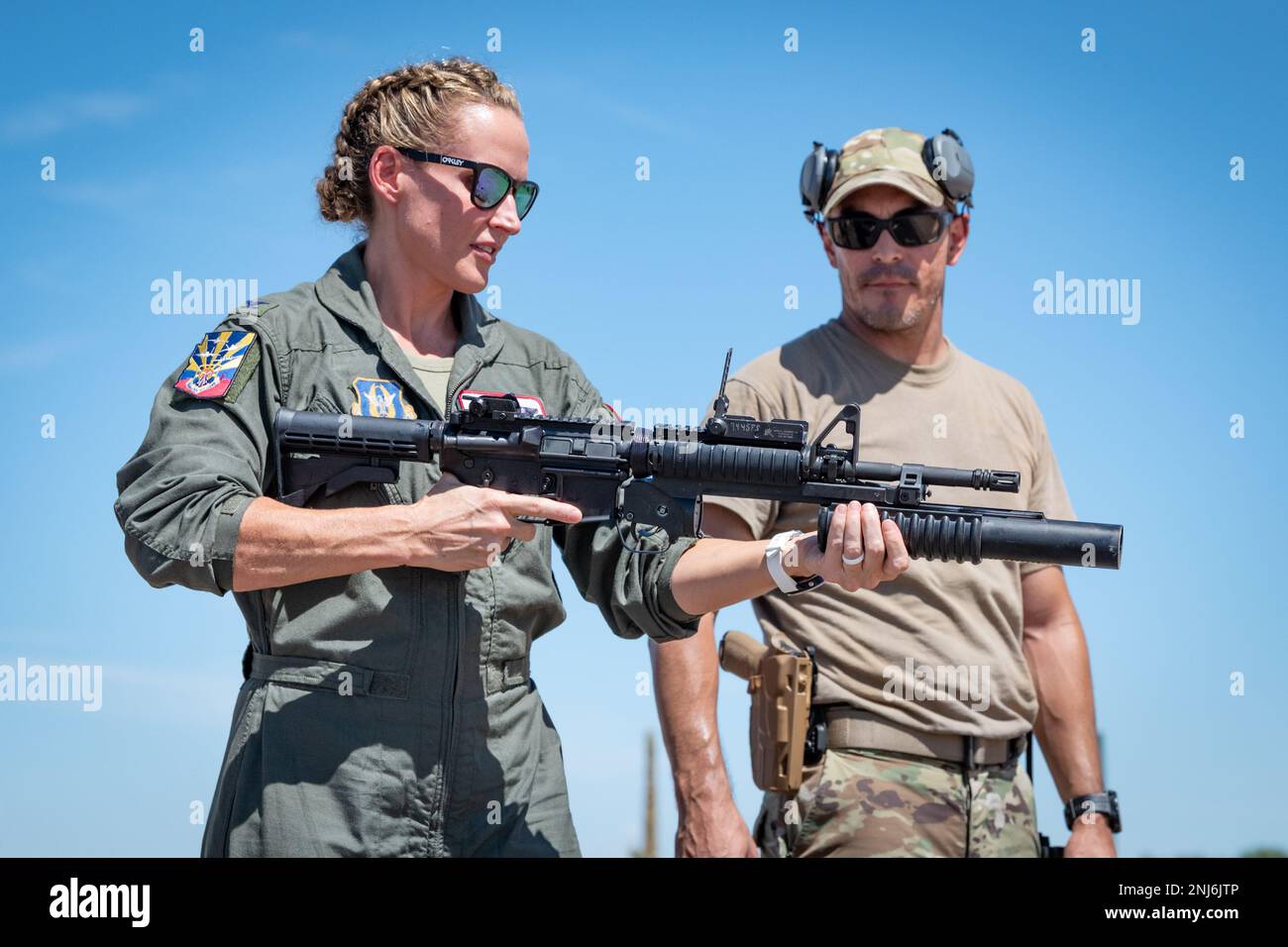 Col. Trena Savageau, 944th Fighter Wing Vice Commander, receives ...