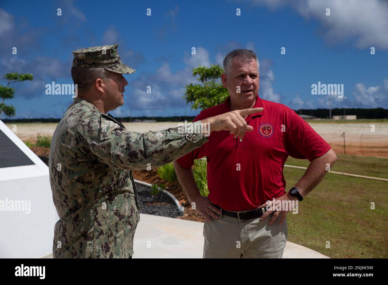 U.S. Navy Cmdr. Brian Christner, public works officer for Marine Corps ...