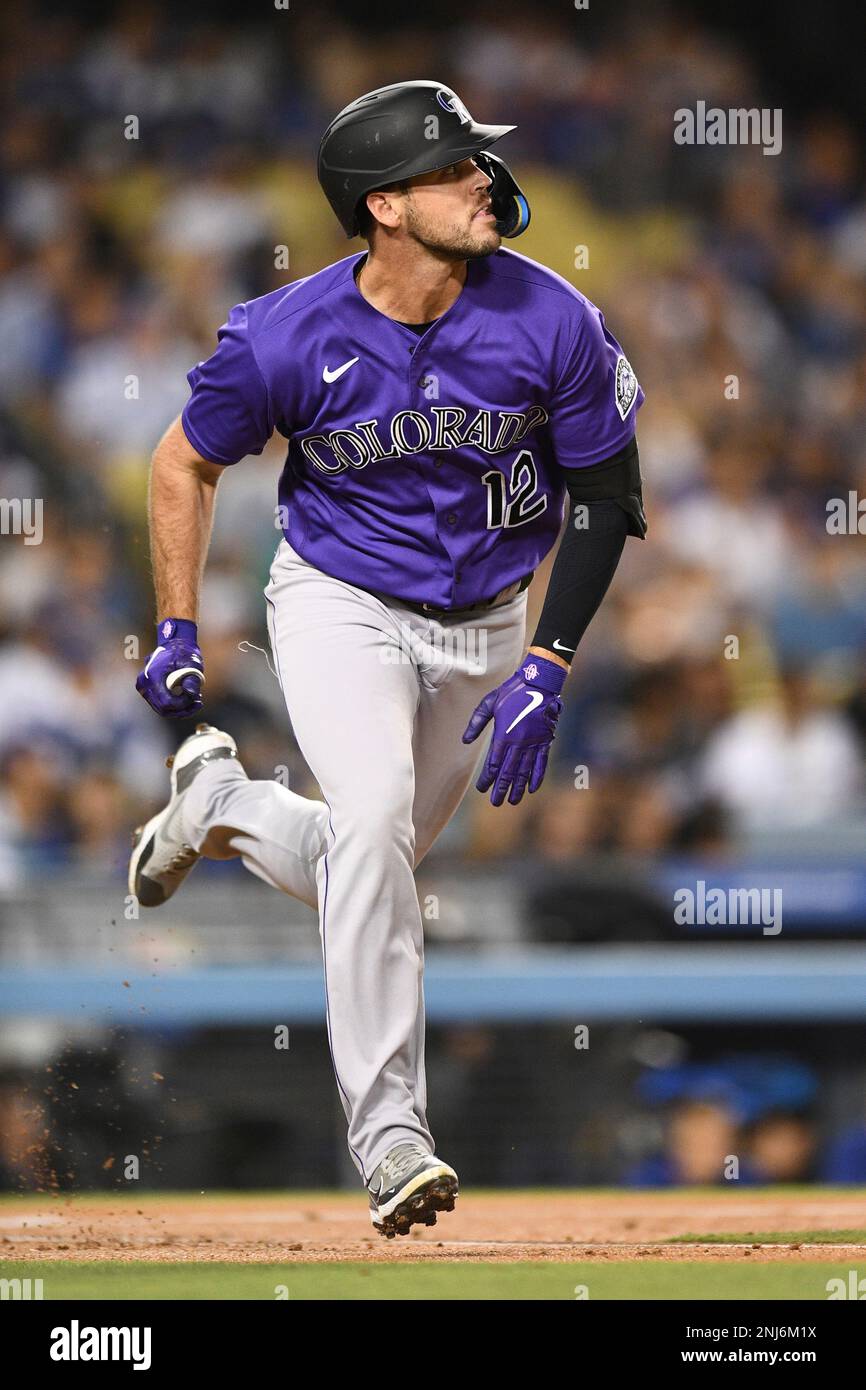 LOS ANGELES, CA - OCTOBER 03: Colorado Rockies left fielder Sean ...