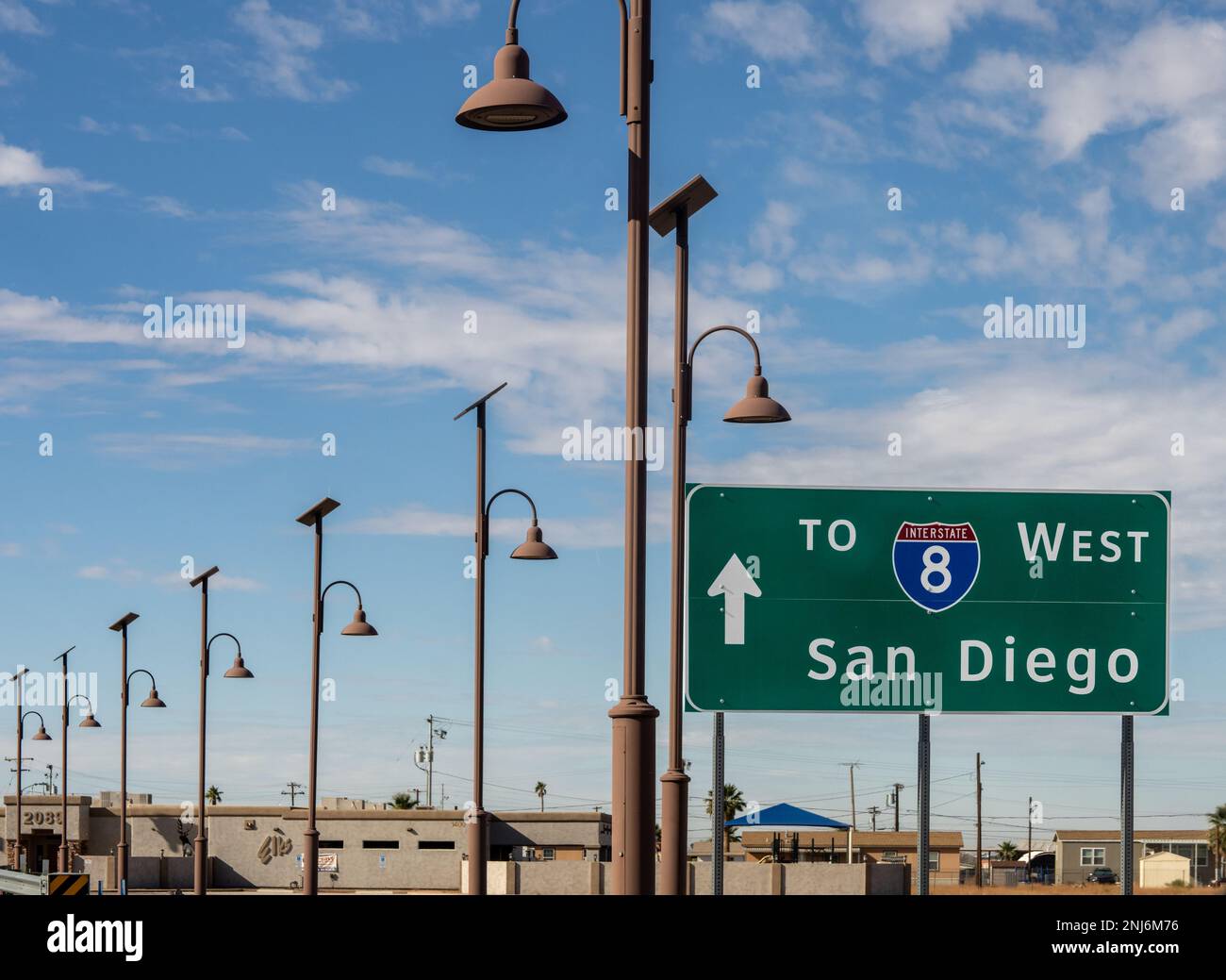 California road sign highway interstate signage direction hi-res stock ...