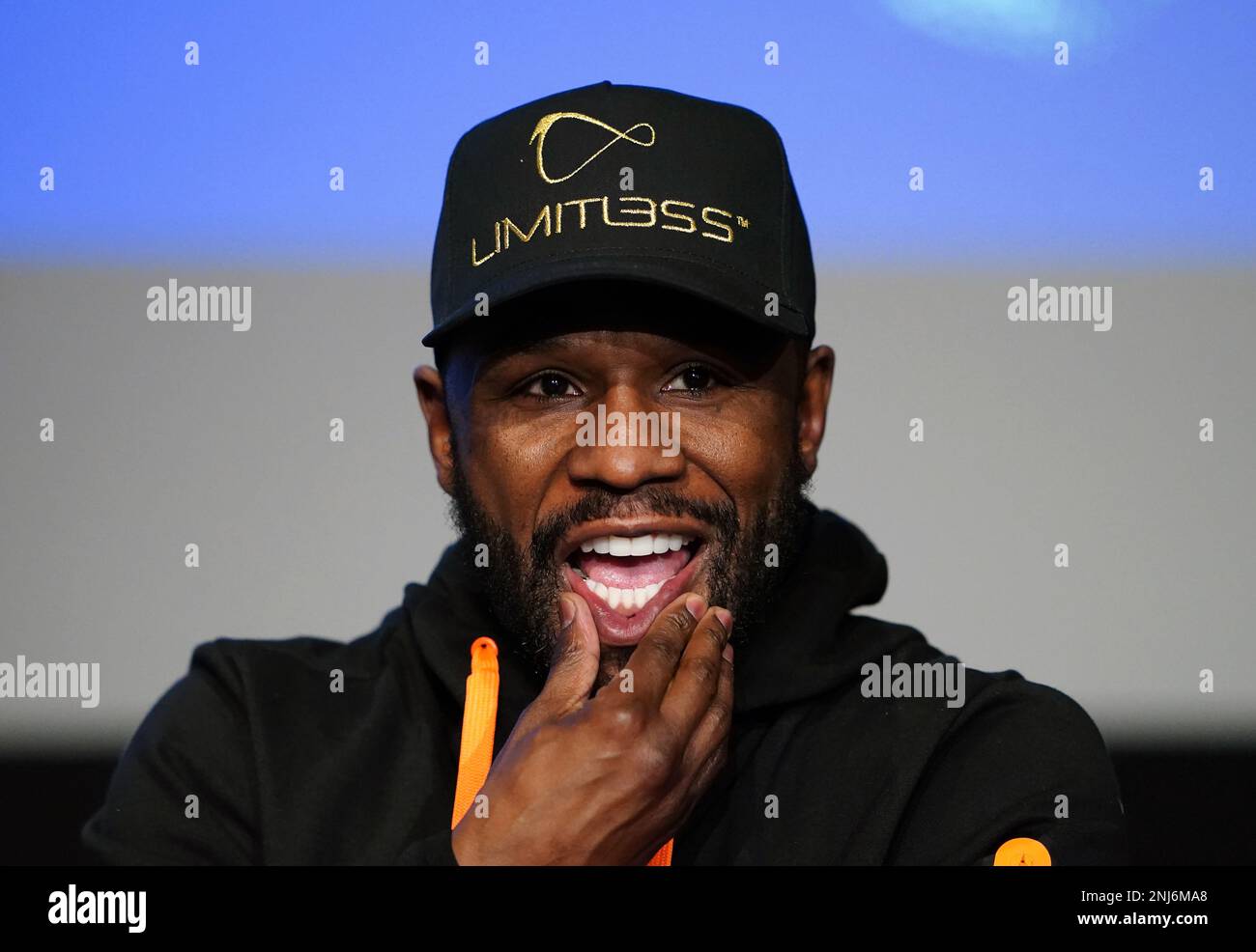 Floyd Mayweather during a press conference at the Leonardo Royal Hotel ...
