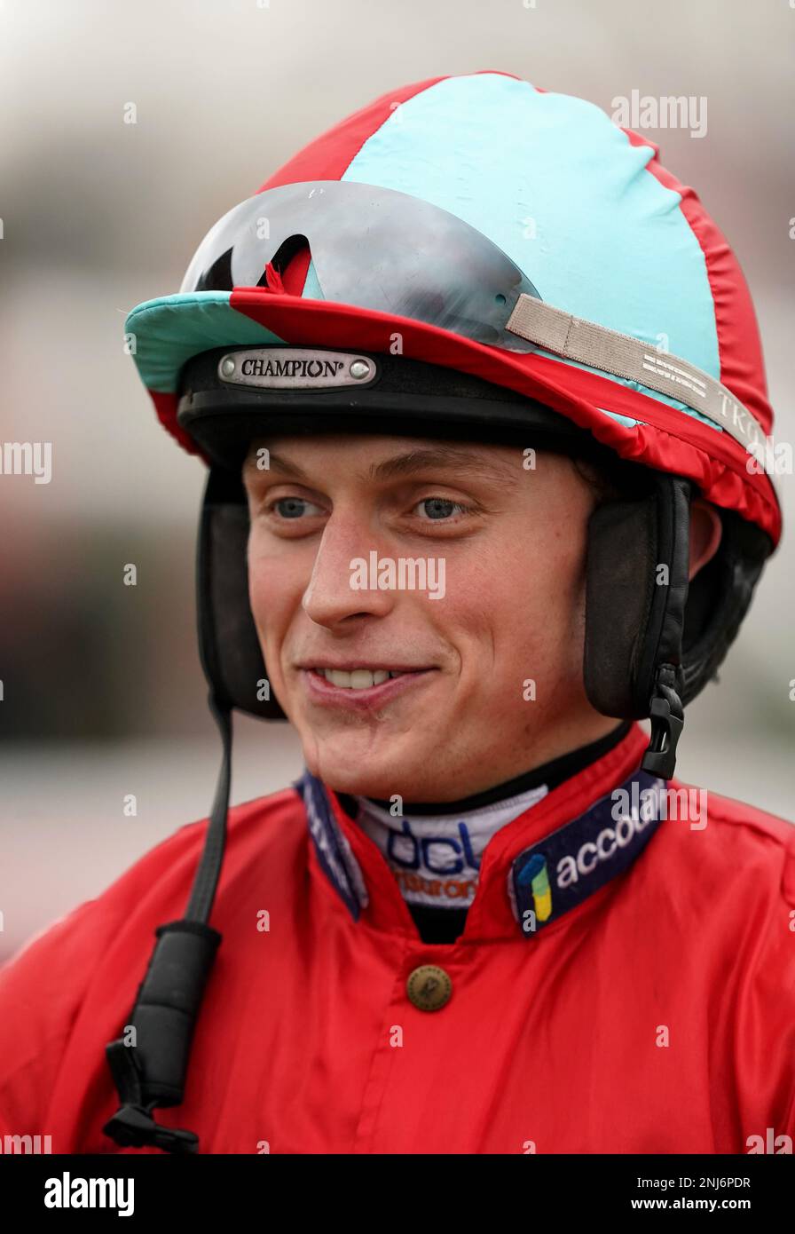 Jockey James Bowen at Doncaster Racecourse, Yorkshire. Picture date ...