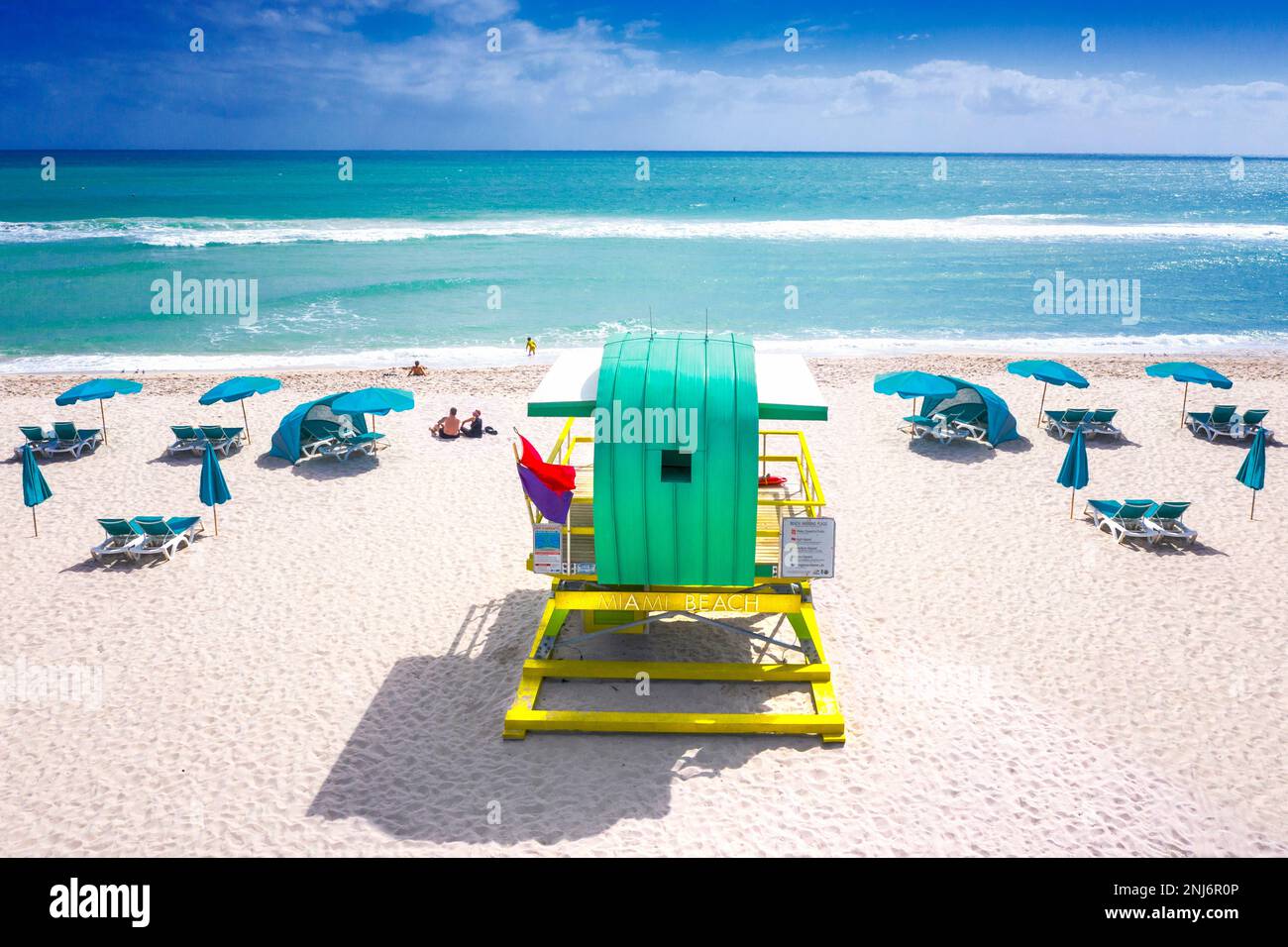 Aerial View of the Beach, Miami Beach,Florida , USA Stock Photo - Alamy