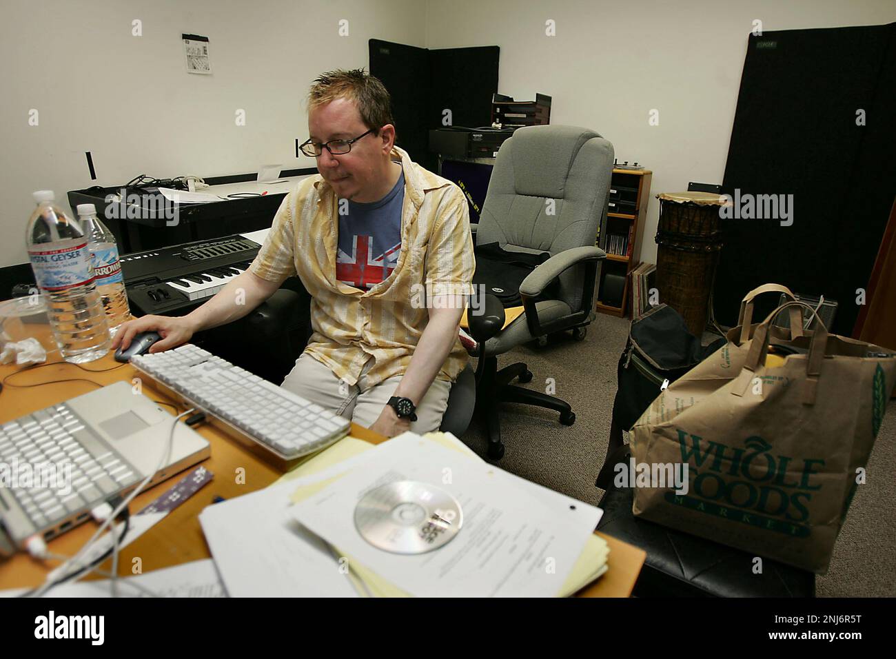 EMMA19 002 LH .JPG Composer Paul Gordon before rehearsal of Emma ...