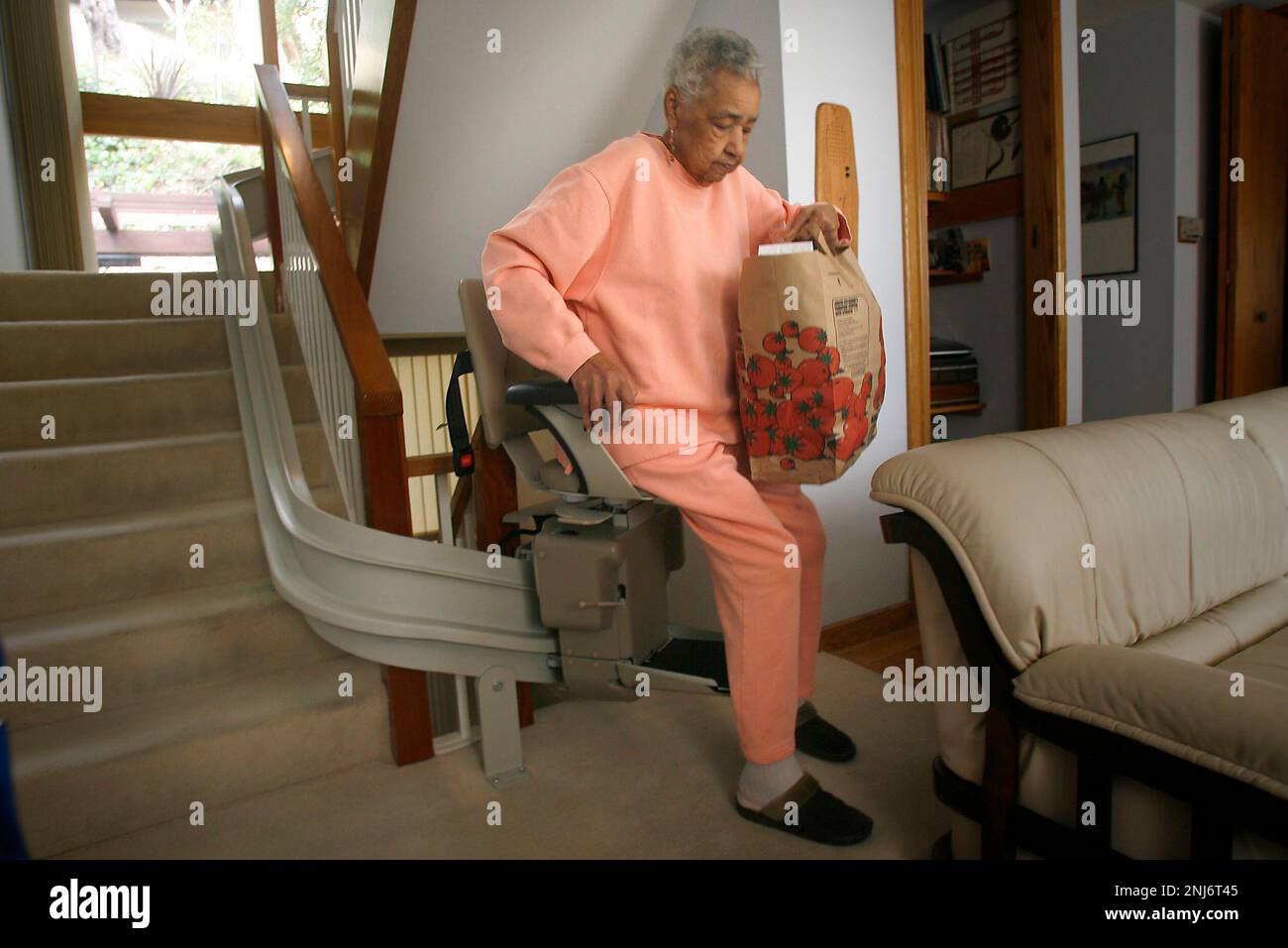 STAIR LIFT 047.JPG Raymond Collins had a stair lift installed at his ...