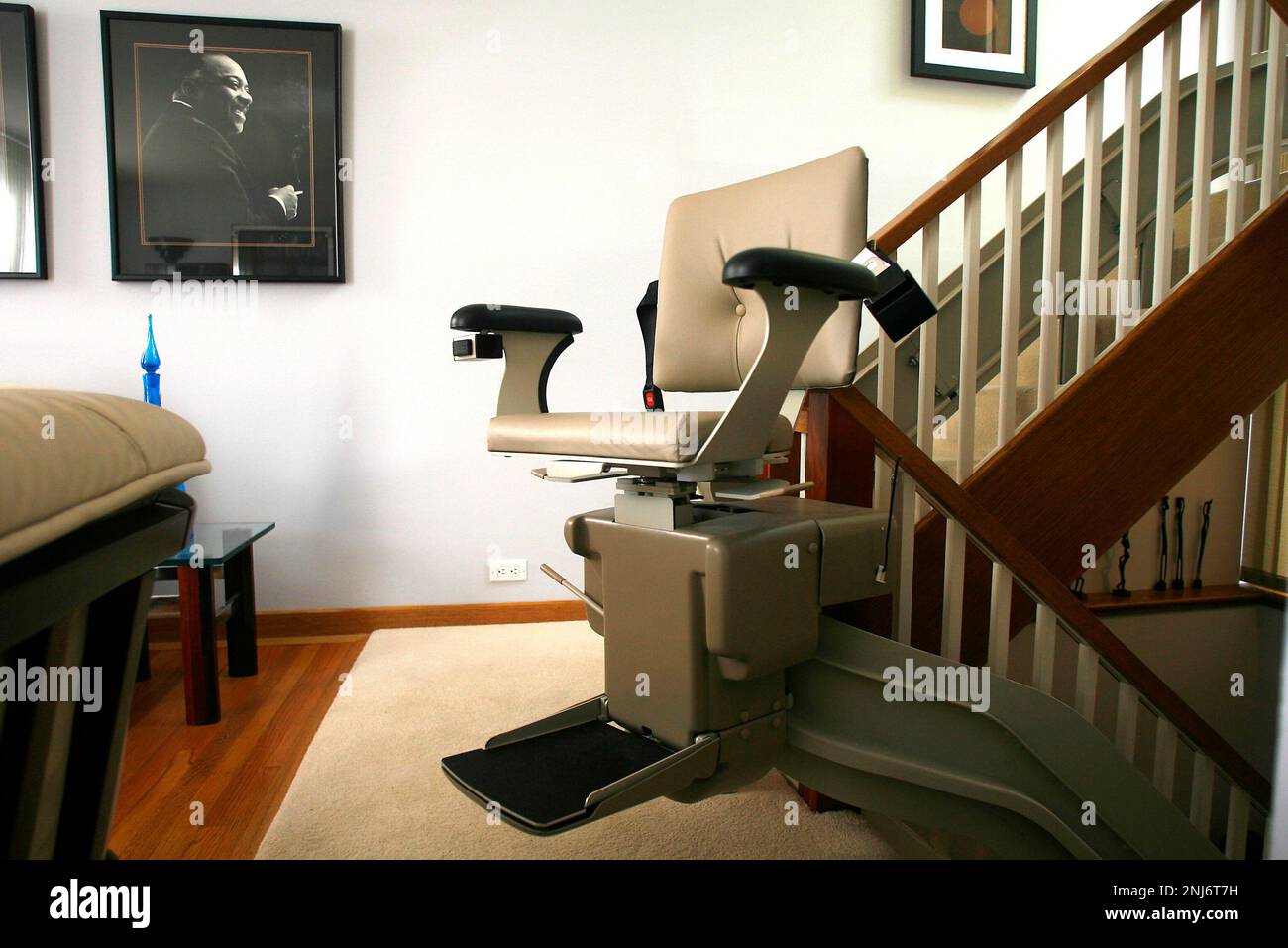 STAIR LIFT 056.JPG Raymond Collins had a stair lift installed at his ...