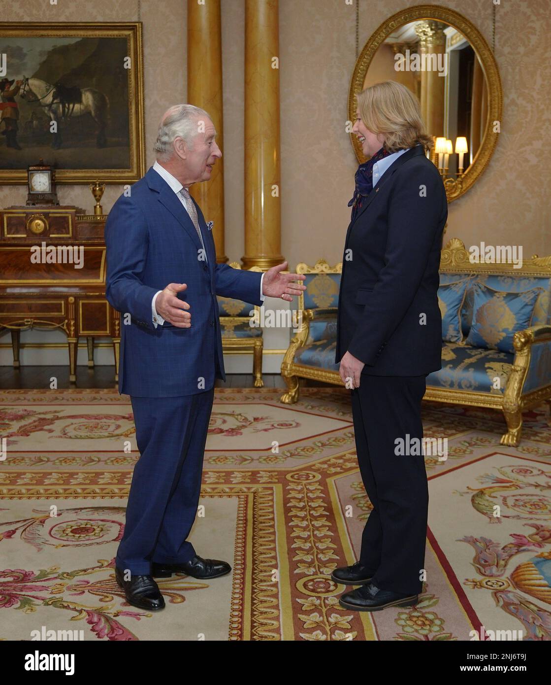 Britain's King Charles III receives the President of the German ...