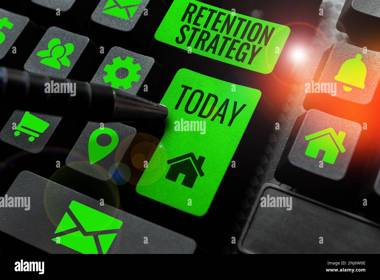 Inspiration showing sign Retention Strategy. Business overview ...