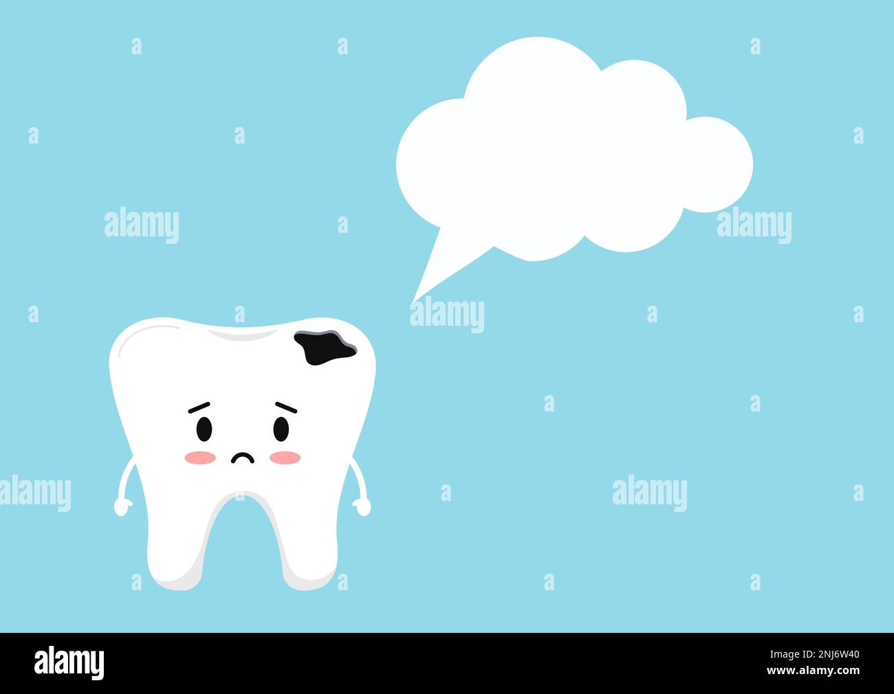 Baby tooth caries Stock Vector Images - Alamy