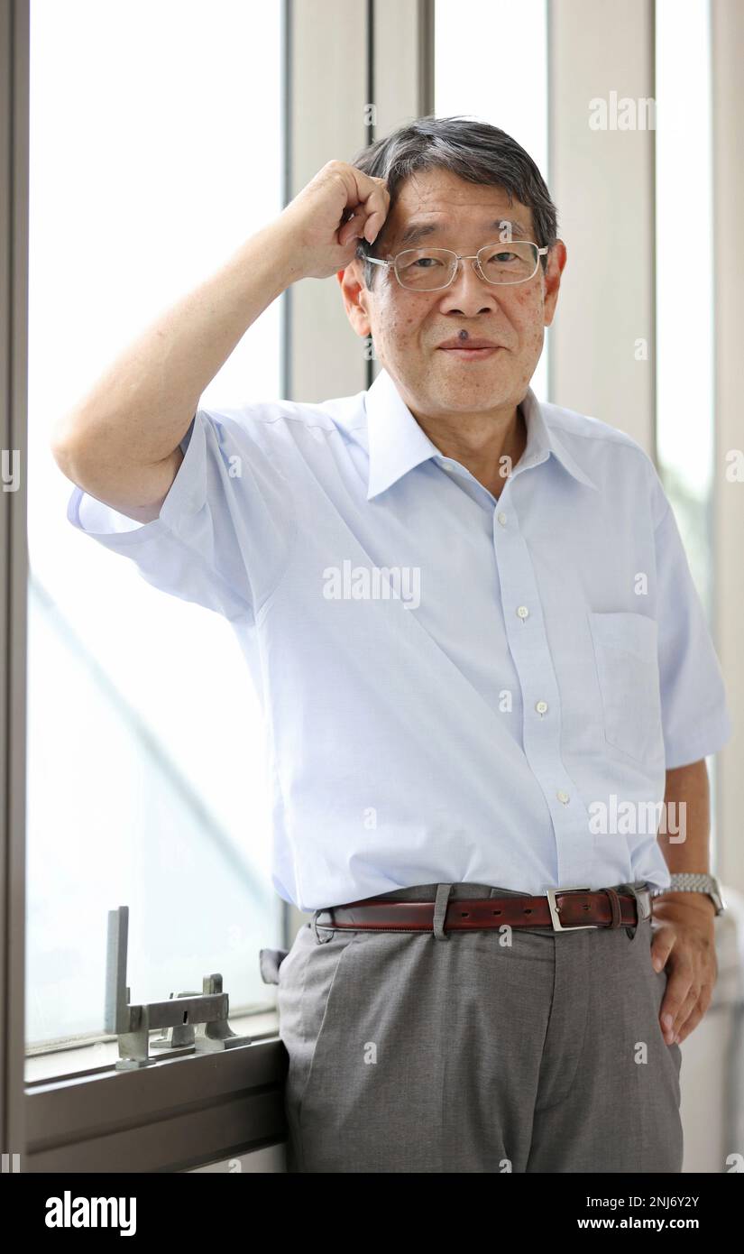 Tsutomu Miyasaka, a specially-appointed professor of Toin University of Yokohama, attends an ...