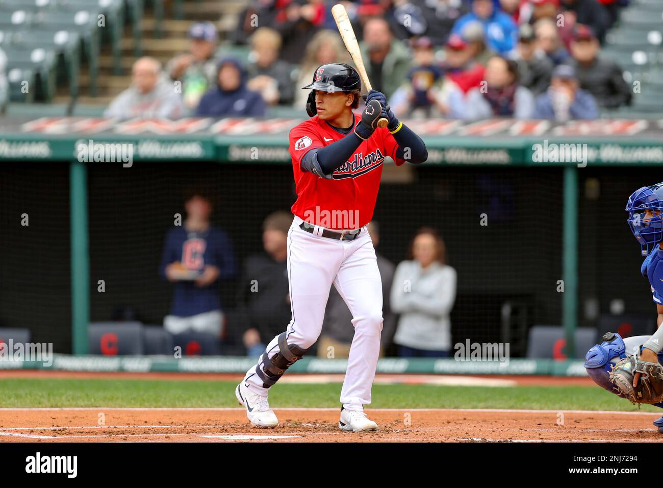 CLEVELAND, OH - OCTOBER 02: Cleveland Guardians designated hitter Bo ...