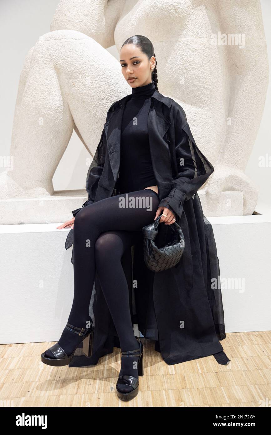 Milan, February 22, 2023. Exclusive - Jamilla Strand poses after Del ...