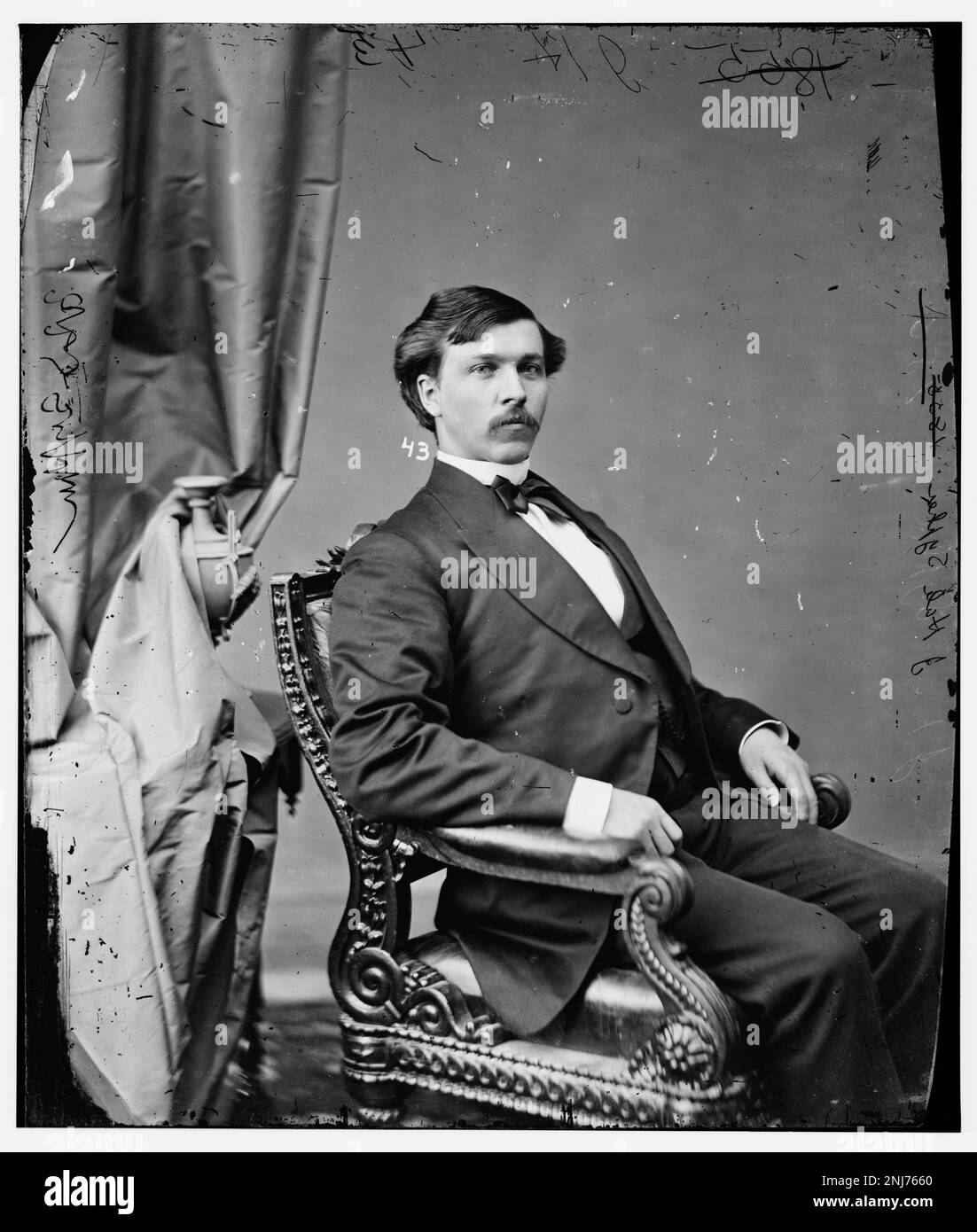 Portrait of Hon. Jacob Hale Sypher, captured in the Brady-Handy ...