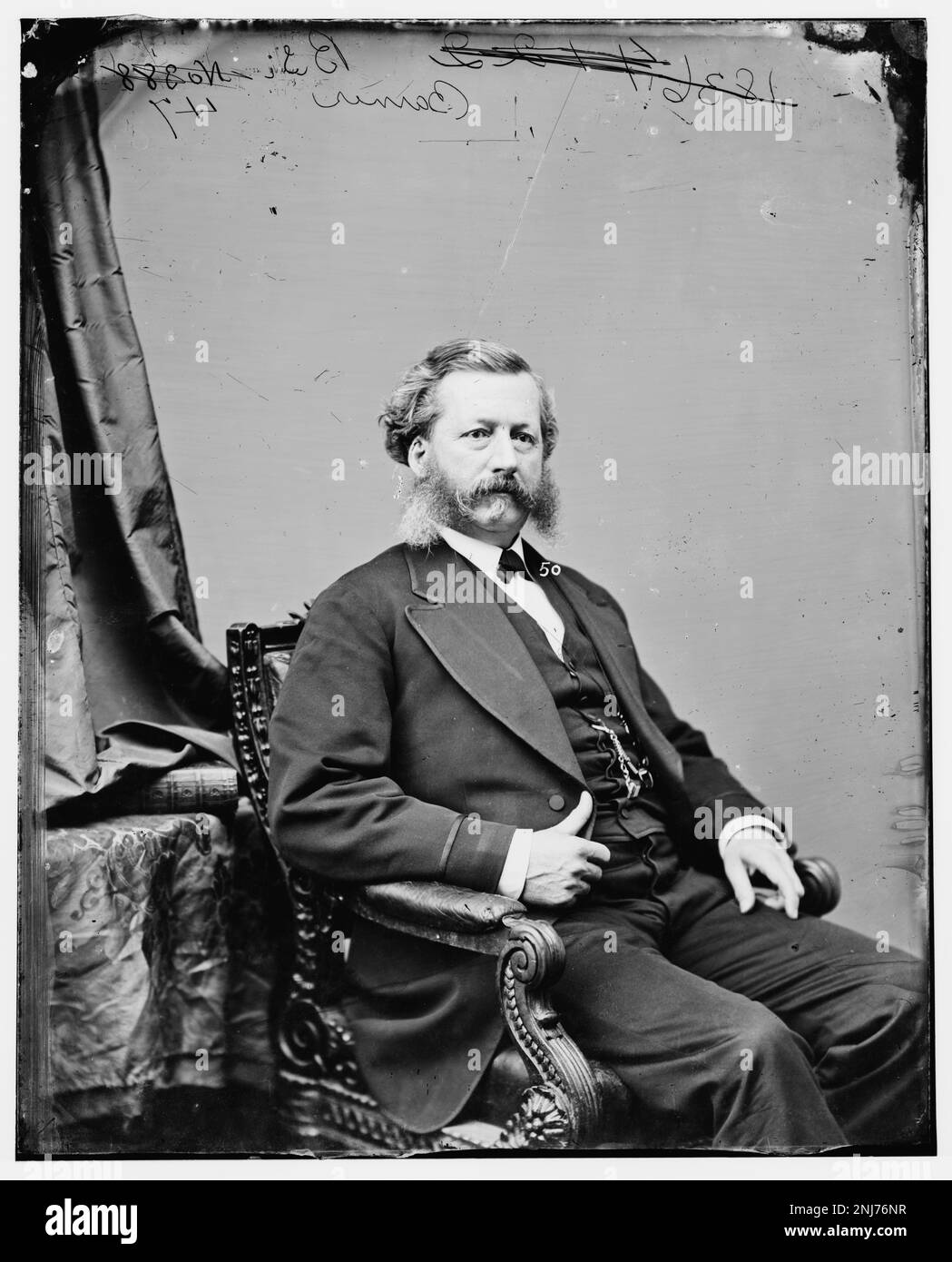 Portrait of Surgeon General J.K. Barnes, a prominent medical officer ...