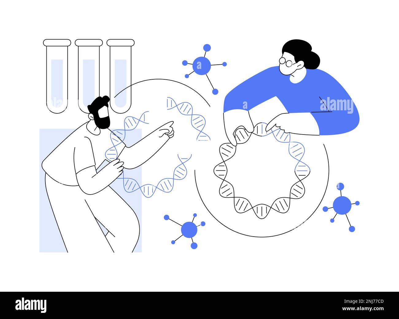 Gene therapy abstract concept vector illustration Stock Vector Image ...