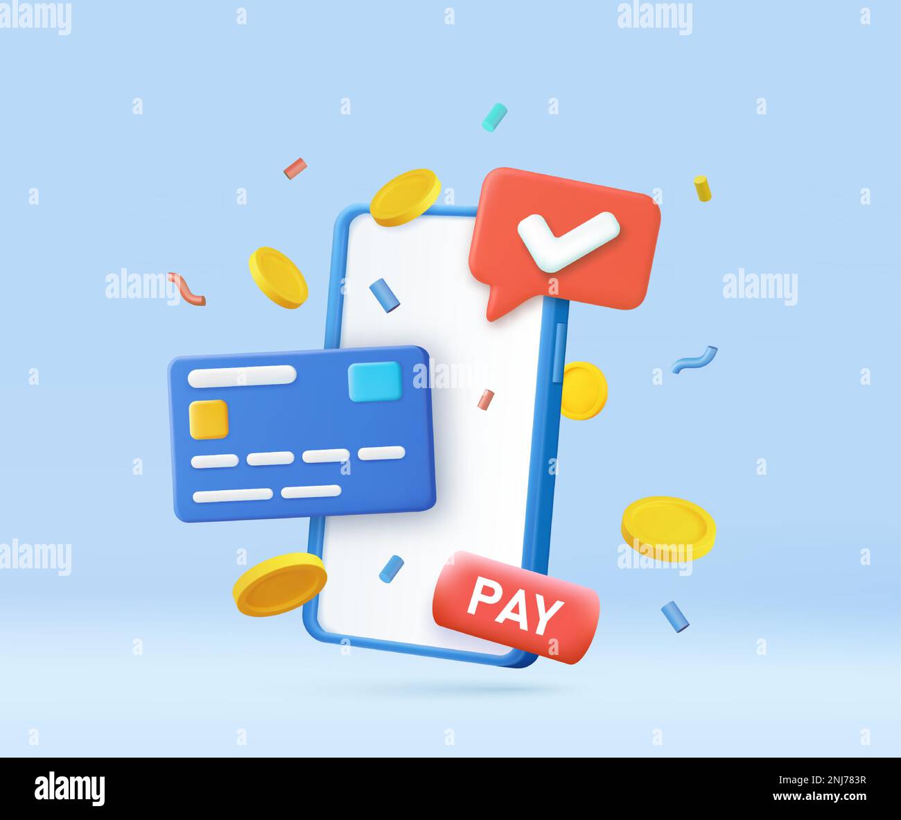 Mobile phone payment money Stock Vector Images - Alamy