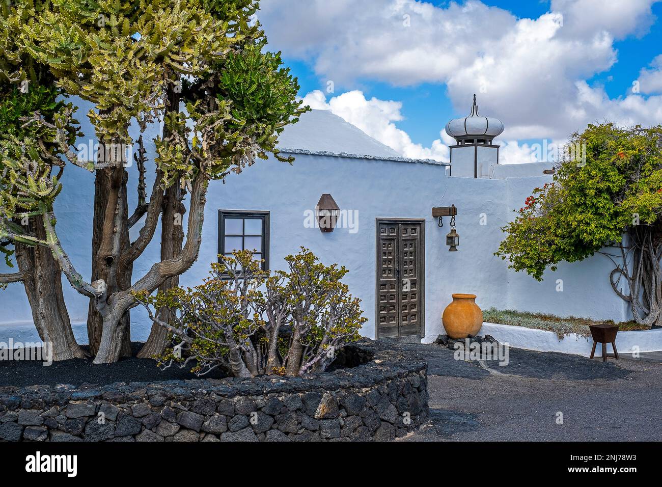 The César Manrique Foundation, in Lanzarote island, is the former home ...