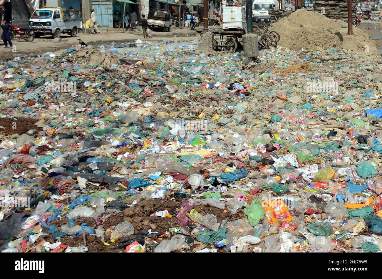 Huge heap of garbage creating problems for commuters, residents and ...