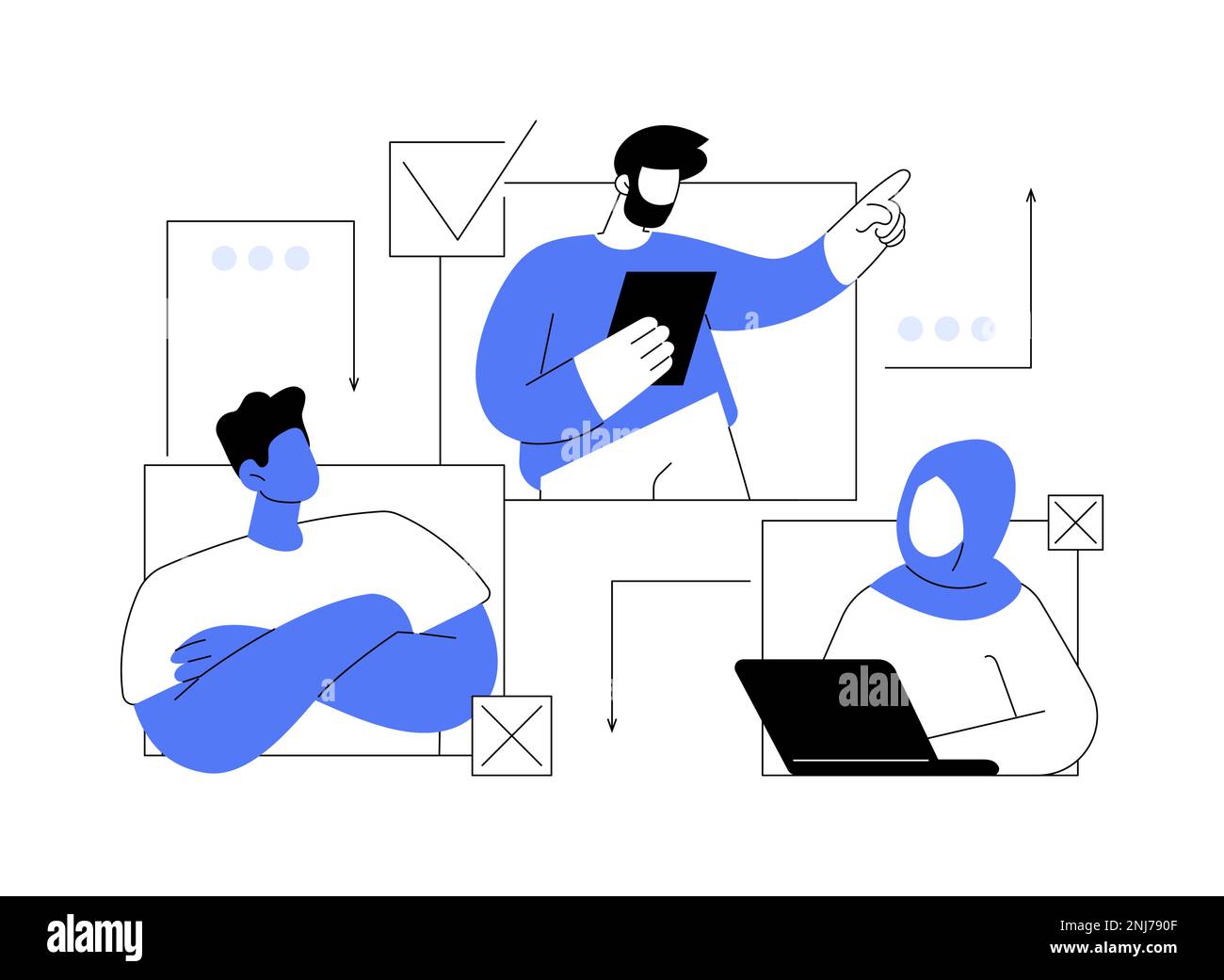 Racial discrimination abstract concept vector illustration Stock Vector Image & Art - Alamy