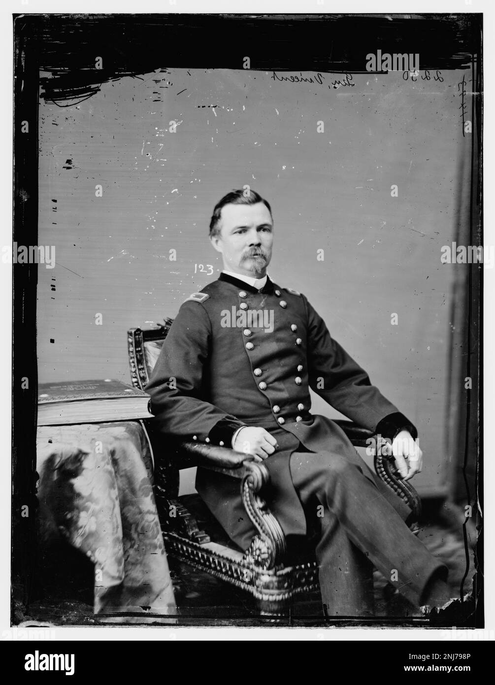 Portrait of General Vincent, a Union officer during the American Civil ...
